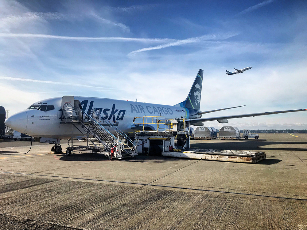 Alaska Airlines begins testing passenger aircraft to fly critical cargo ...