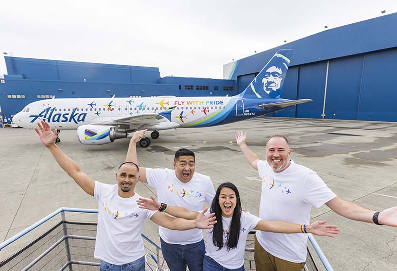 Alaska Airlines takes Pride to the skies with Delight Flights & first ...