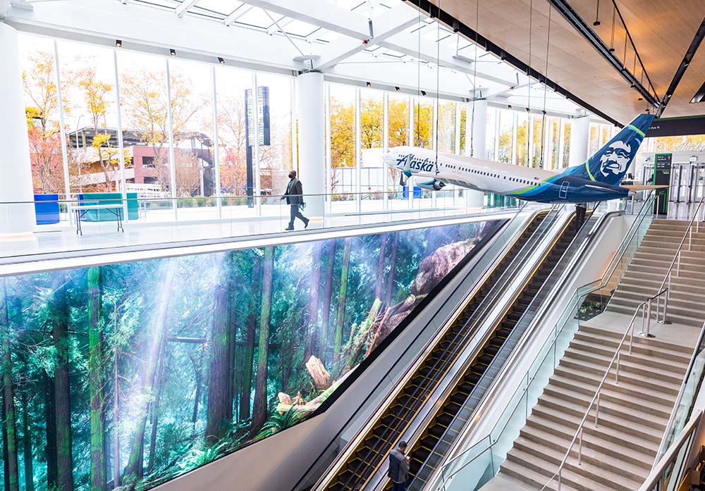 Alaska Airlines Atrium: The gateway to the home of the Seattle Kraken ...