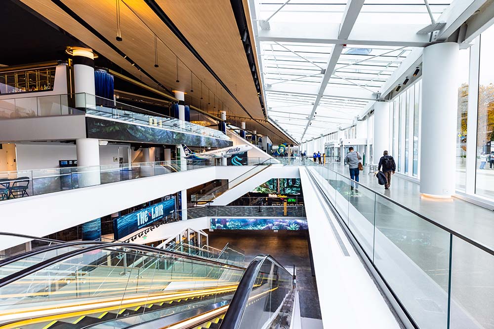 Alaska Airlines Atrium: The gateway to the home of the Seattle Kraken ...