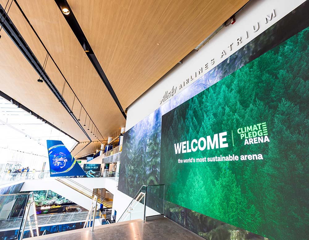 Alaska Airlines Atrium: The gateway to the home of the Seattle Kraken ...