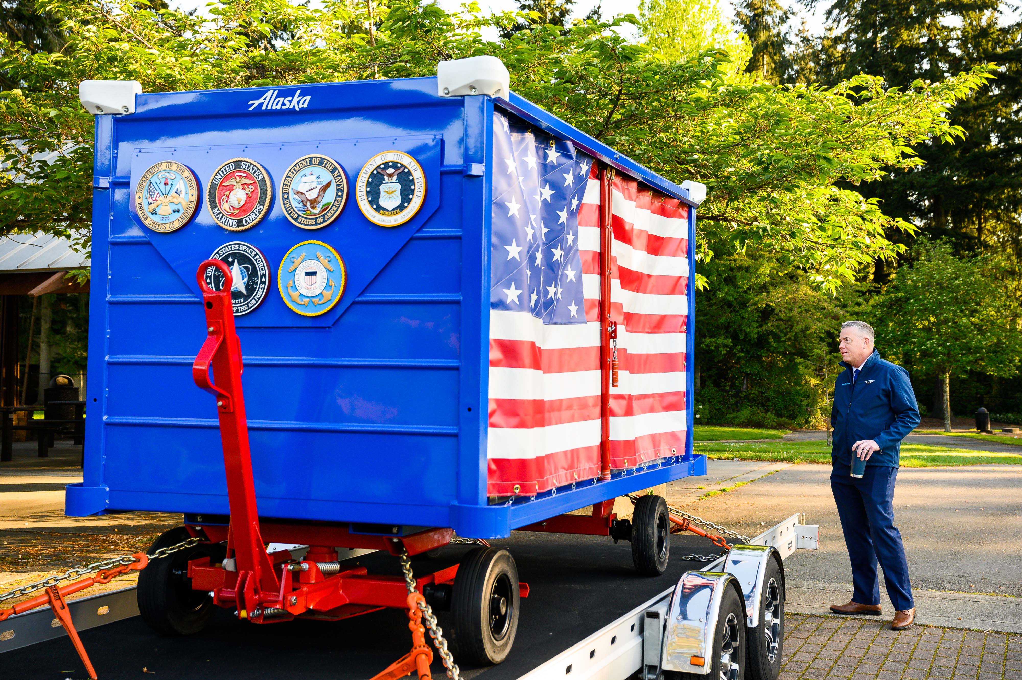 Alaska Airlines 14th Fallen Hero Cart arrives at San Antonio Airport ...