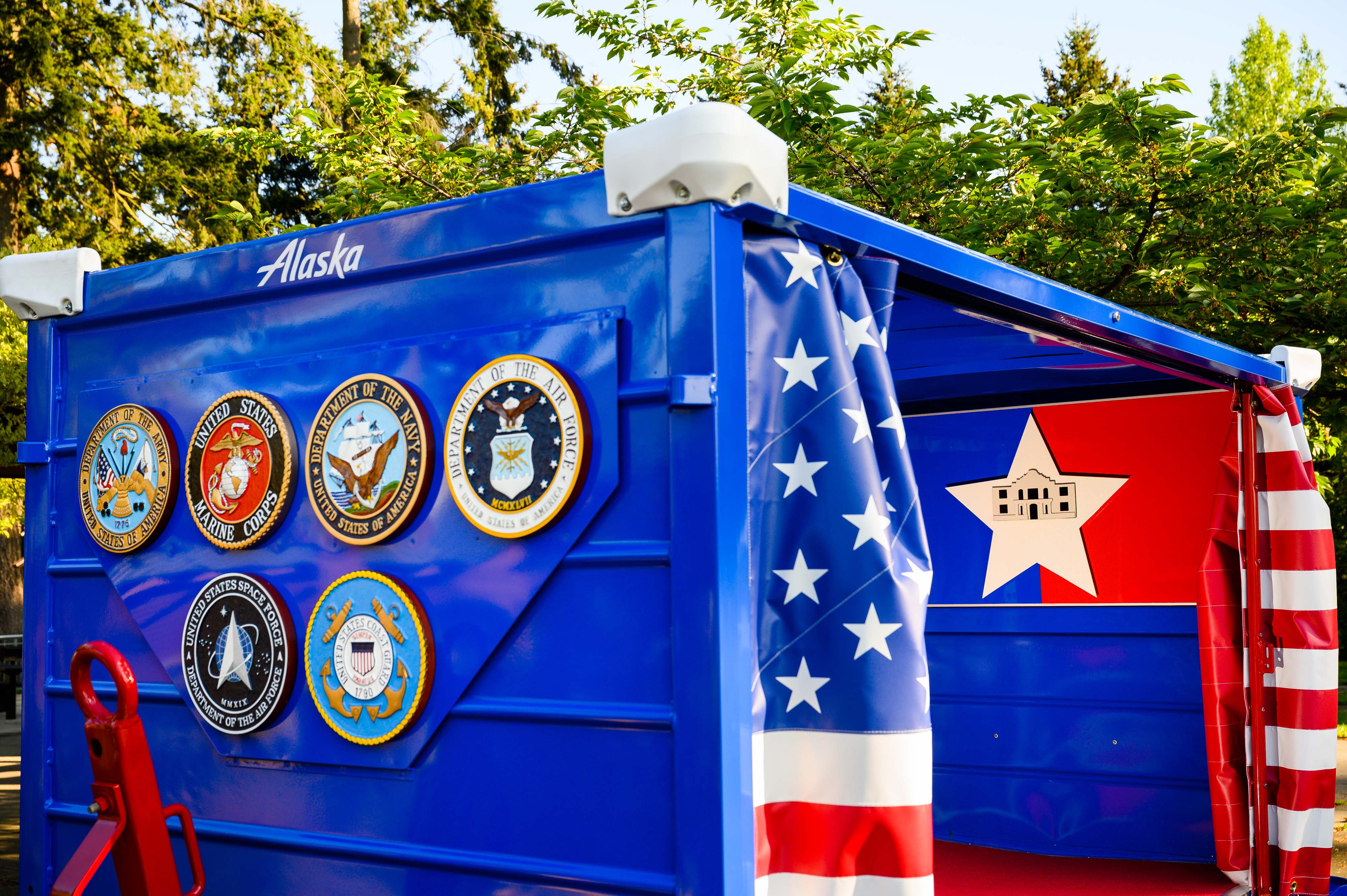 Alaska Airlines 14th Fallen Hero Cart arrives at San Antonio Airport ...