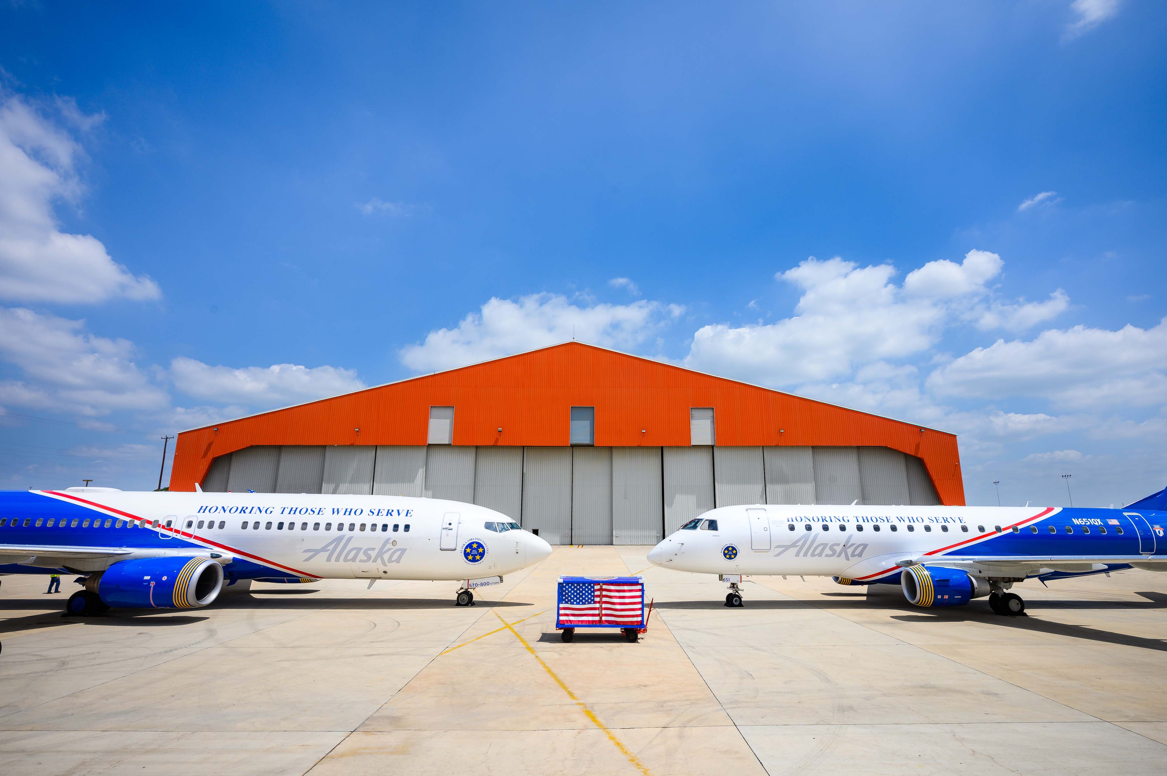 Alaska Airlines 14th Fallen Hero Cart arrives at San Antonio Airport ...