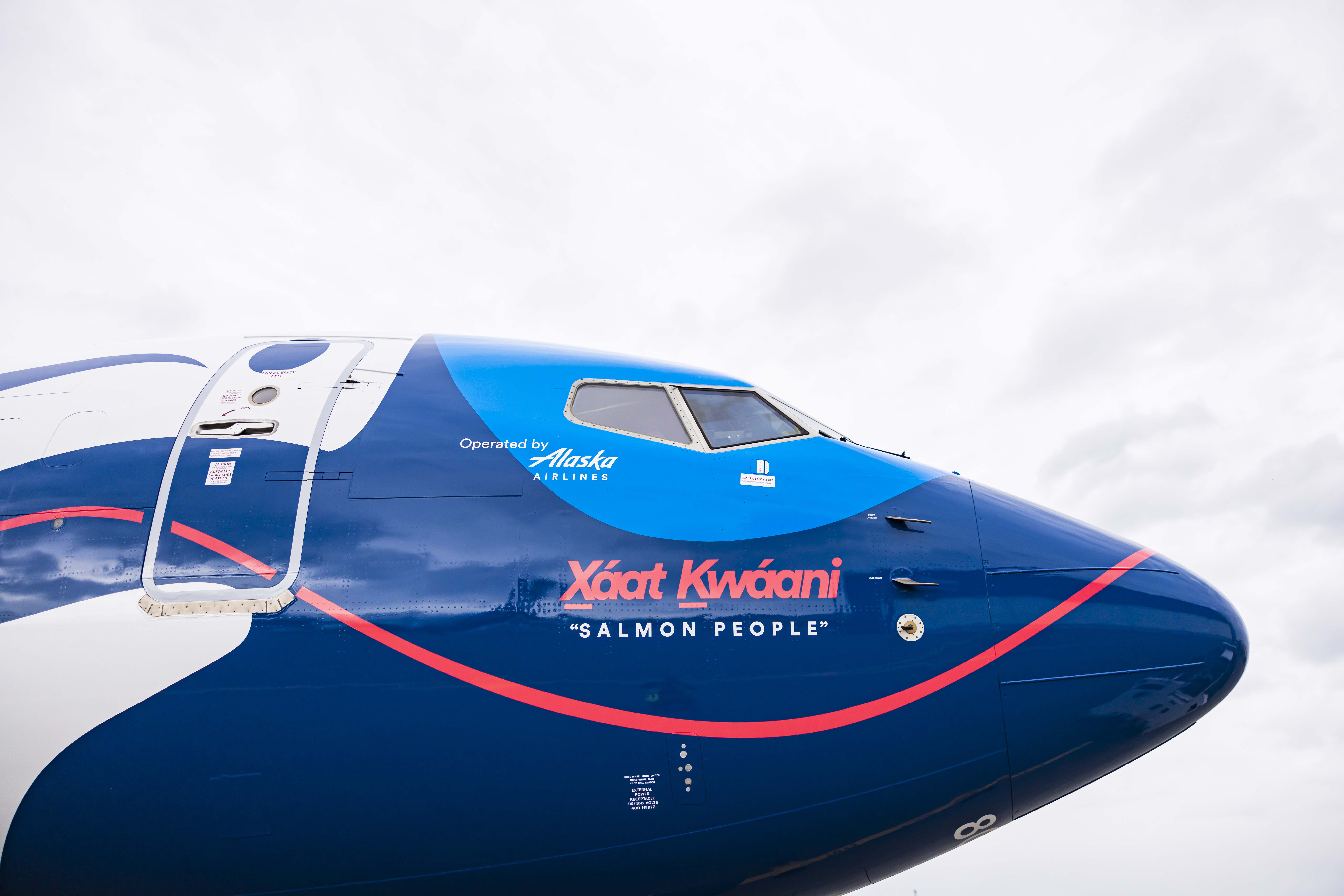 Alaska Airlines unveils salmon livery designed by Alaska Native artist ...