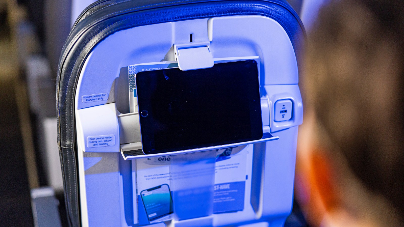 Tablet holder - Alaska Airlines, Hawaiian Airlines and Horizon Air
