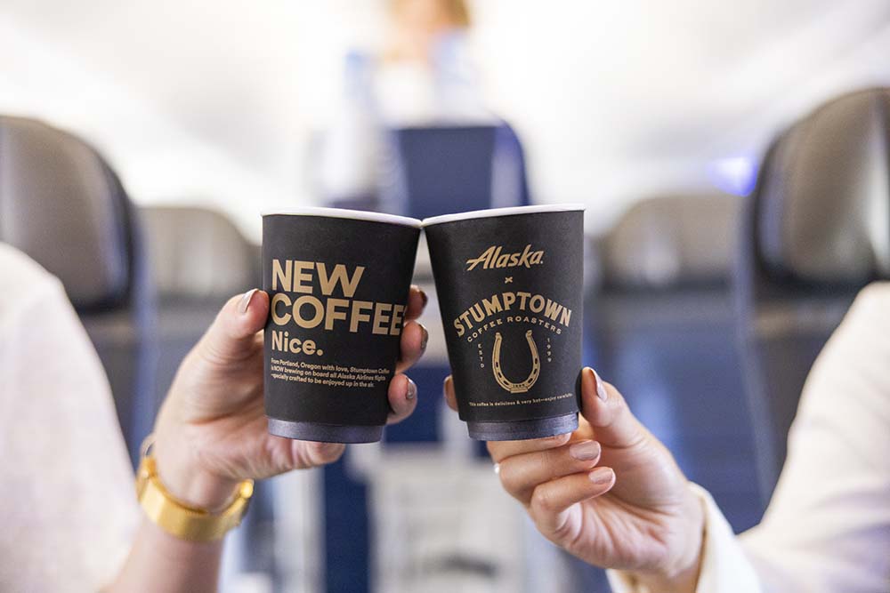 Alaska Airlines and Stumptown Coffee serve up new coffee blend fit for ...