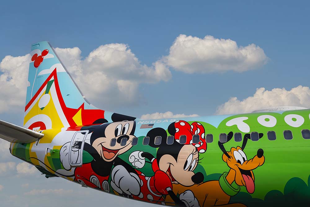 Alaska Airlines debuts new ‘Mickey’s Toontown’-themed airplane featuring Mickey Mouse and his ...