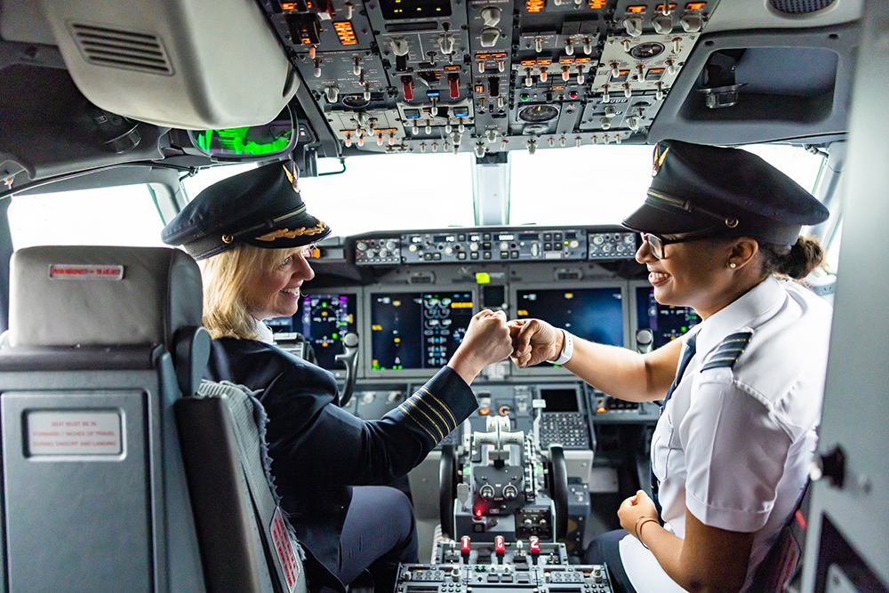 “We don’t want to be female pilots. We just want to be pilots”