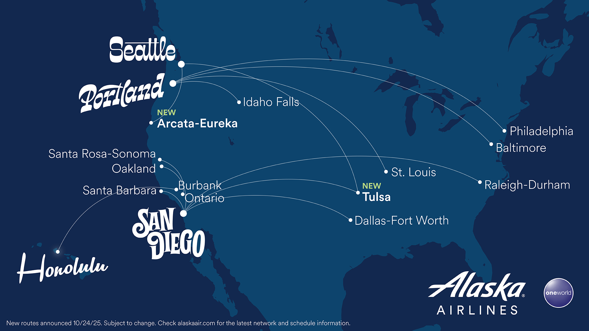 Alaska Airlines strengthens commitment to San Diego, Portland and Hawai ...